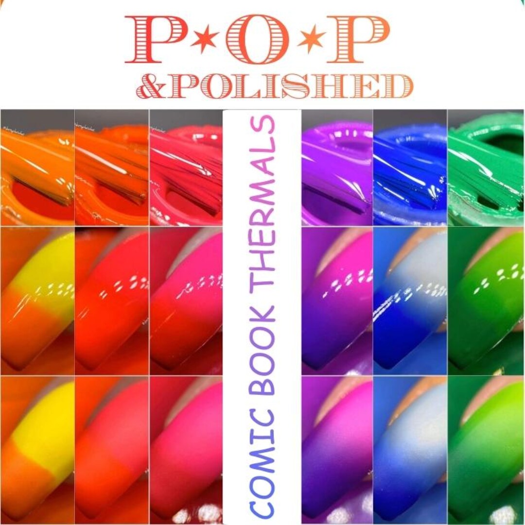 P.O.P Full Neon Comic Book Neon Thermal Collection - Etsy