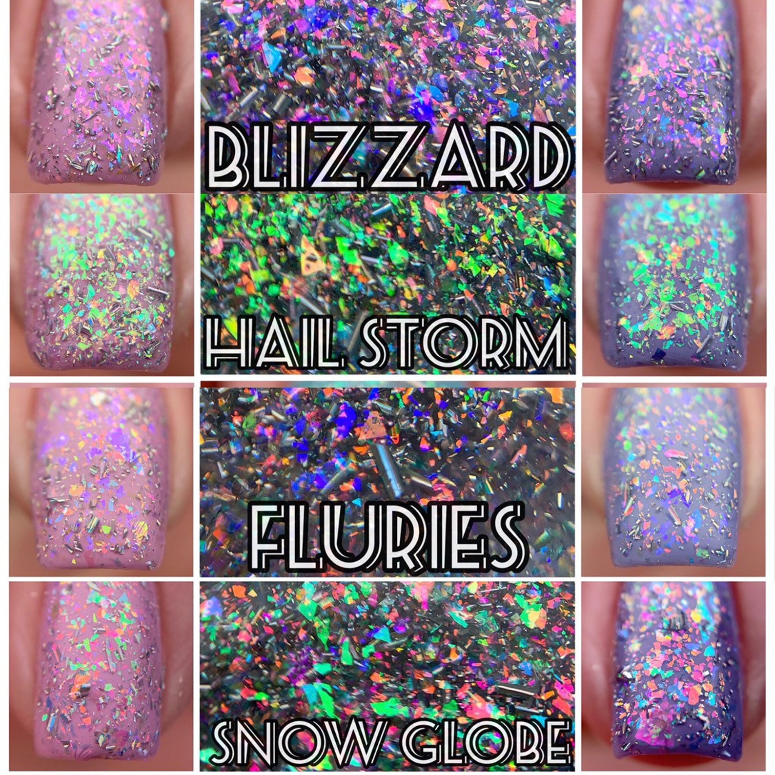 POP 2019 Full Winter Theme Toppers Collection Iridescent | Etsy