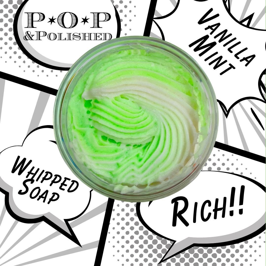 POP Vanilla Mint Whipped Soap Moisturizing and Nourishing Shave Soap ...