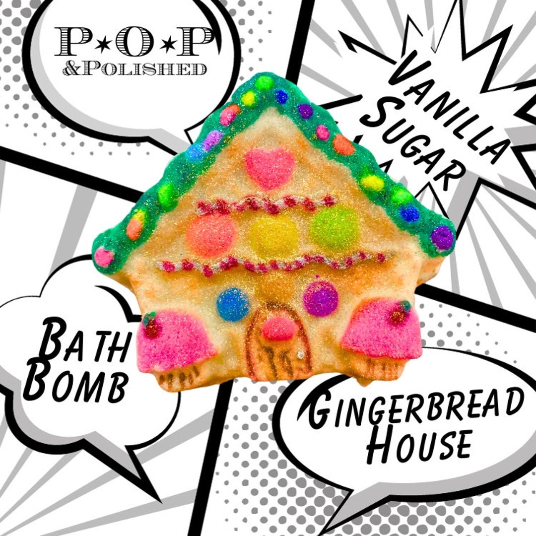 POP Gingerbread House Bath Bomb Vanilla Sugar - Etsy