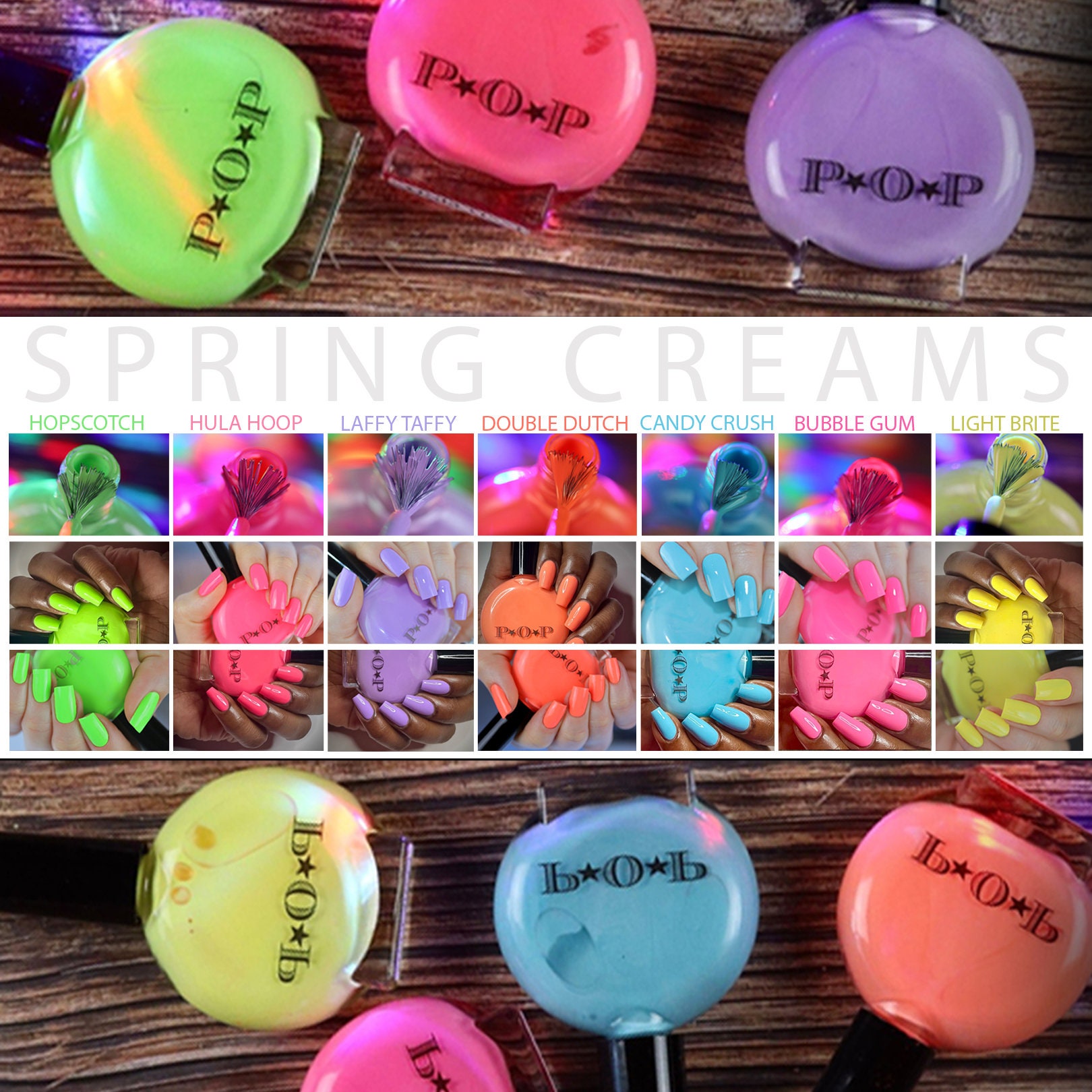 P.O.P Lite Brite 2022 Spring Creme Collection Neon Pastel Warm - Etsy