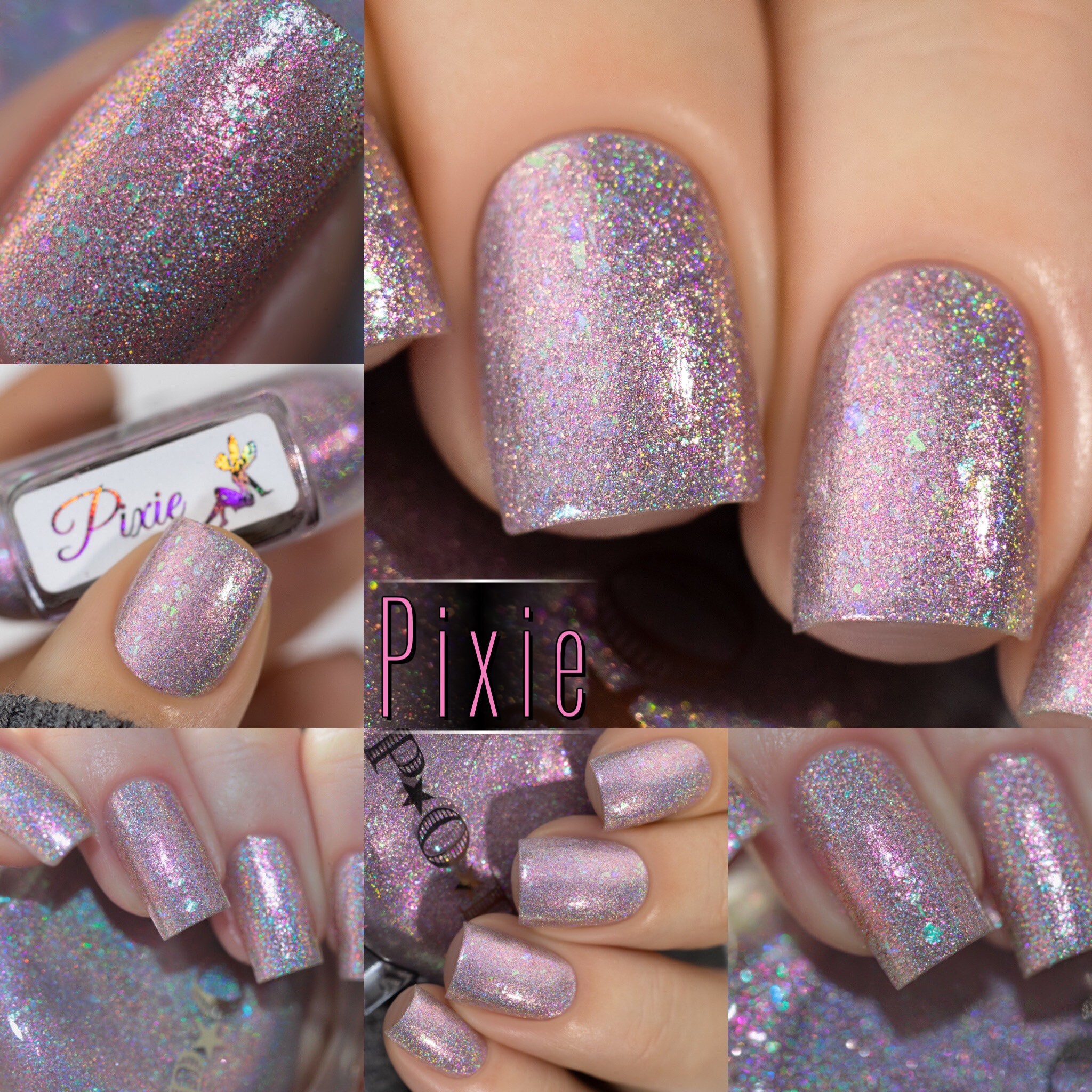 POP Pixie Holodays Collection Pink Linear Holo With - Etsy