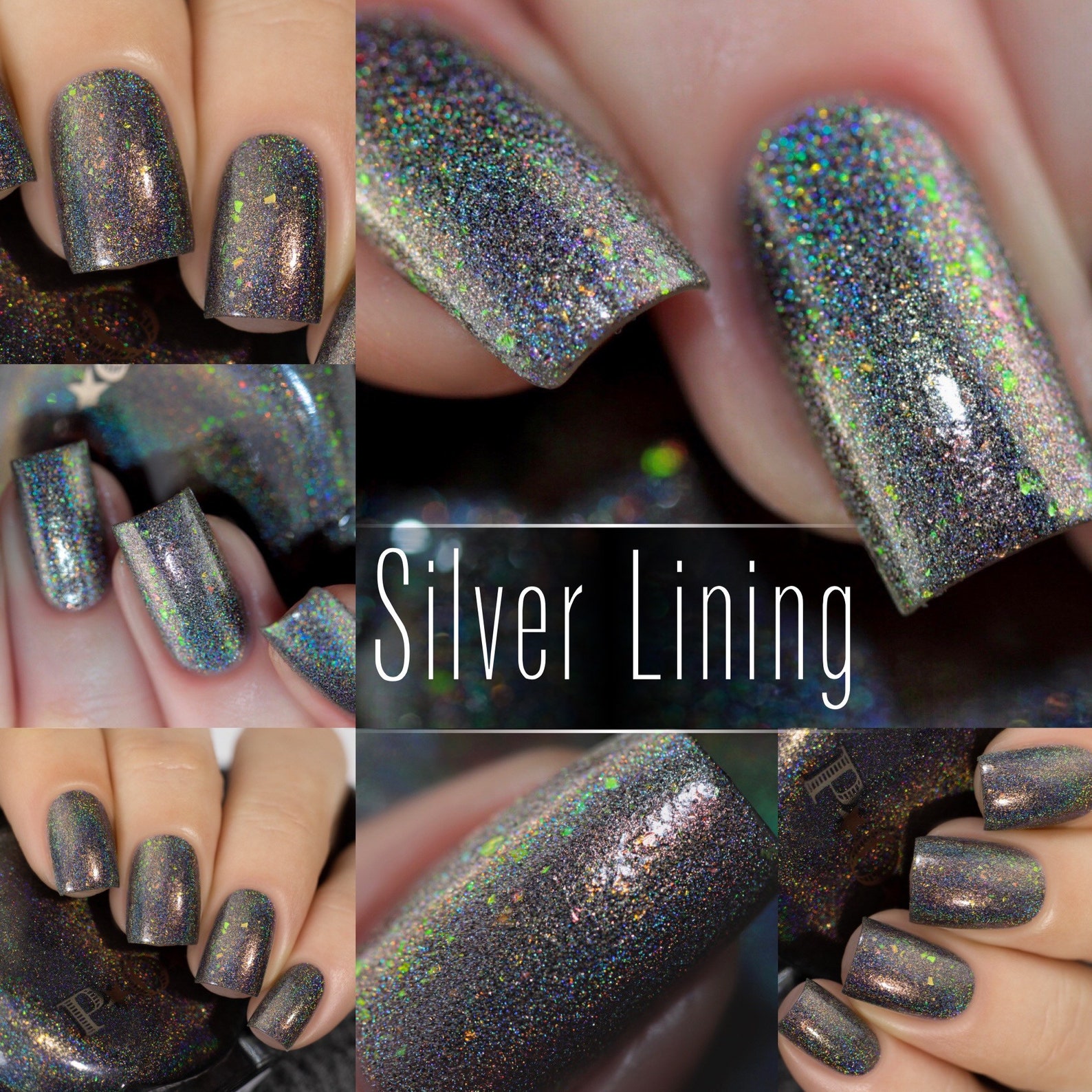 POP Silver Lining Holodays Collection Black Linear Holo W/ - Etsy