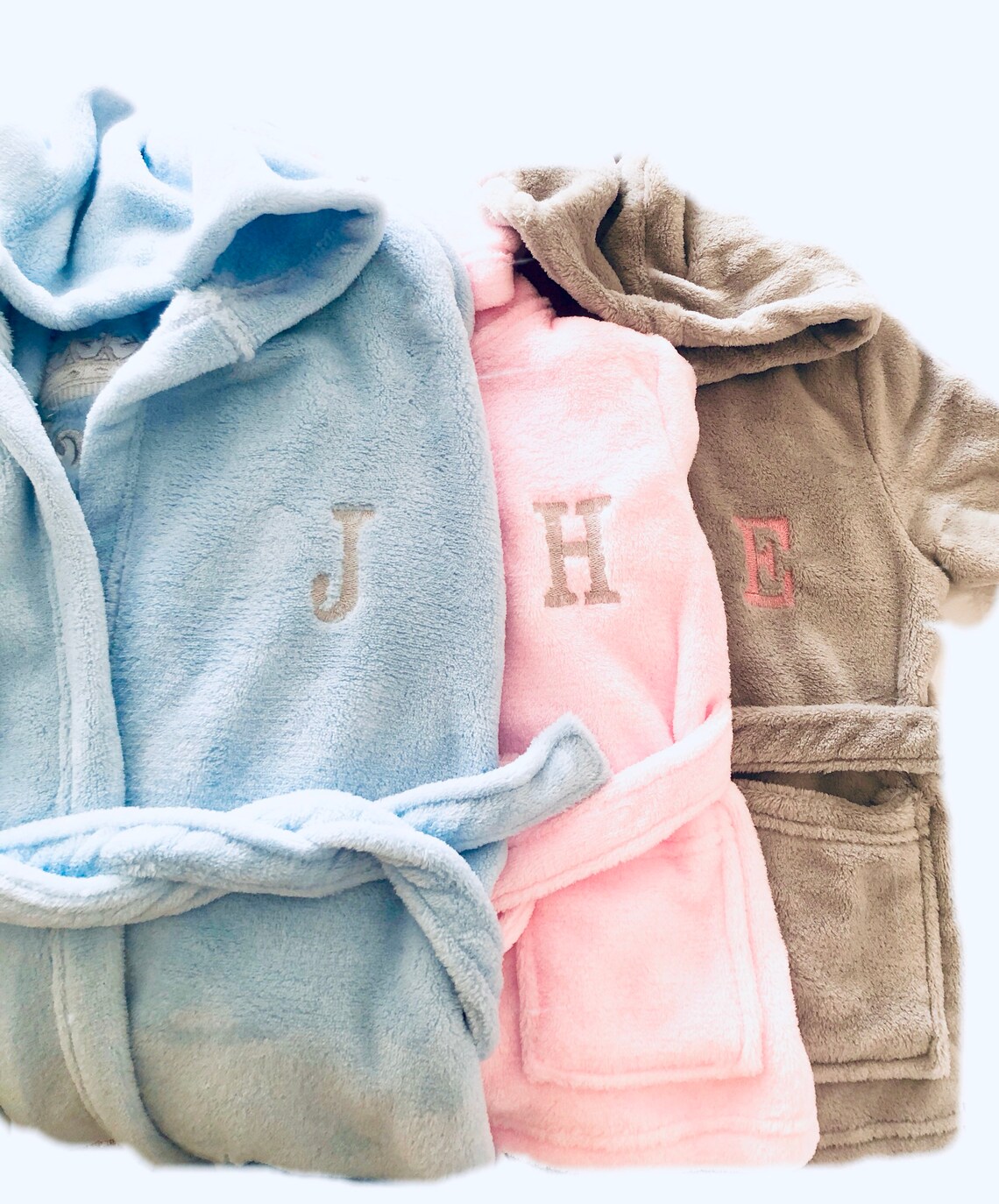 Personalised Baby Dressing Gown, Bath Robe Embroidered Tiara Name ...
