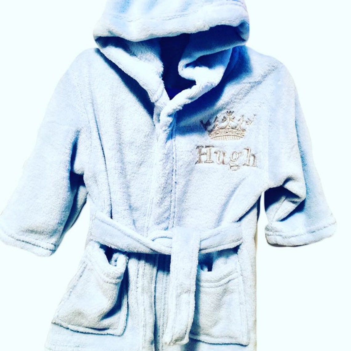 Personalised Baby Dressing Gown Bath Robe Embroidered Name - Etsy