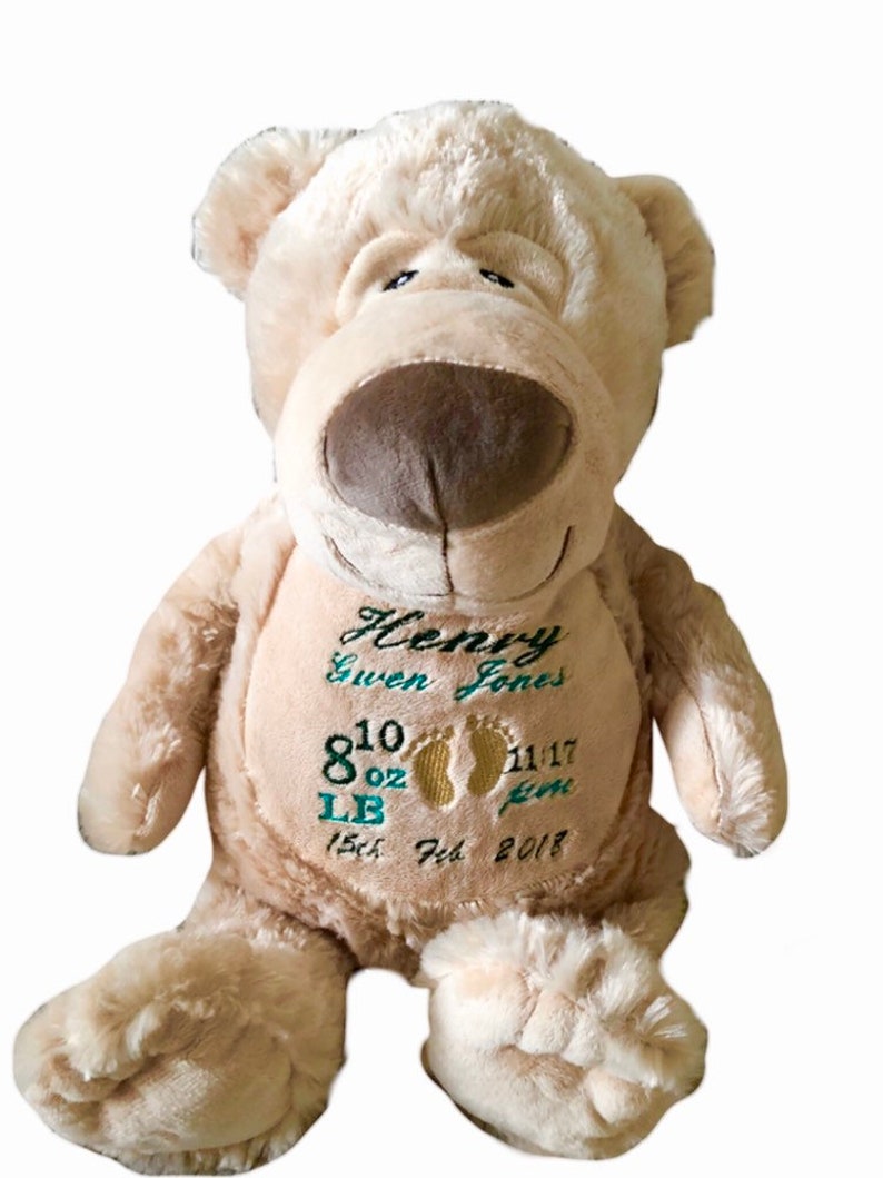 Personalised Teddy Bear Embroidered Baby Cubbie Girl Boy Name | Etsy