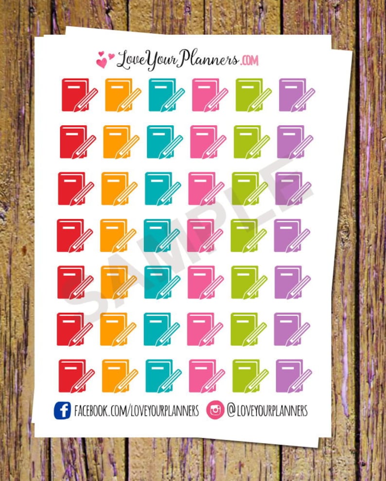 42 Assignment Due Planner Stickers Homework Stickers Project - Etsy