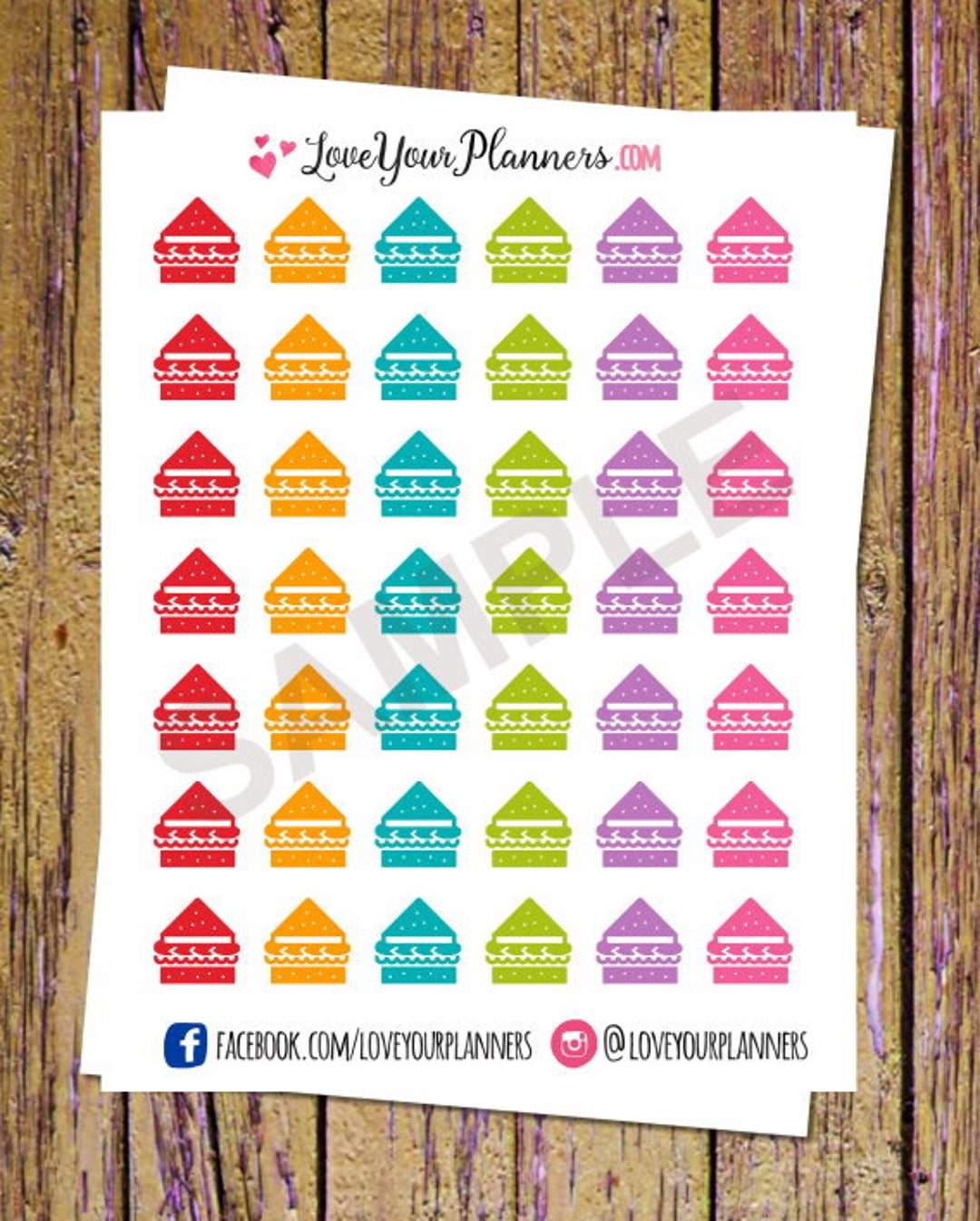 42 Sandwich Planner Stickers Sandwich Stickers Pack Lunch Stickers ...