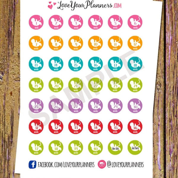 Pregnancy Stickers - Etsy