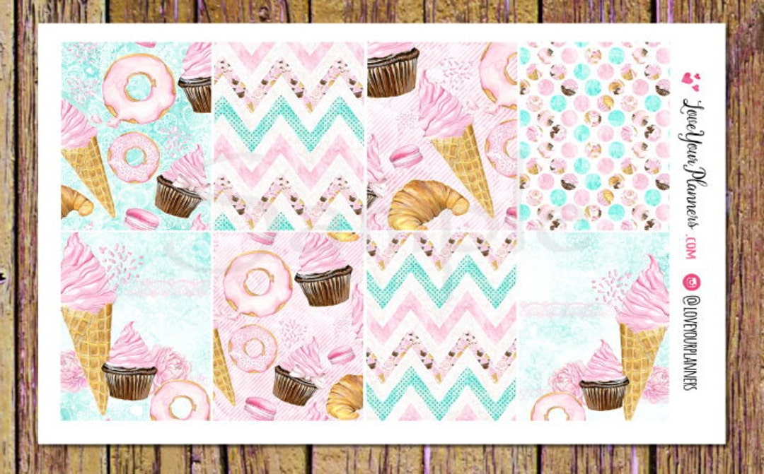 SWEET TREATS Full Box Stickers Planner Stickers Sweet Treat Stickers ...