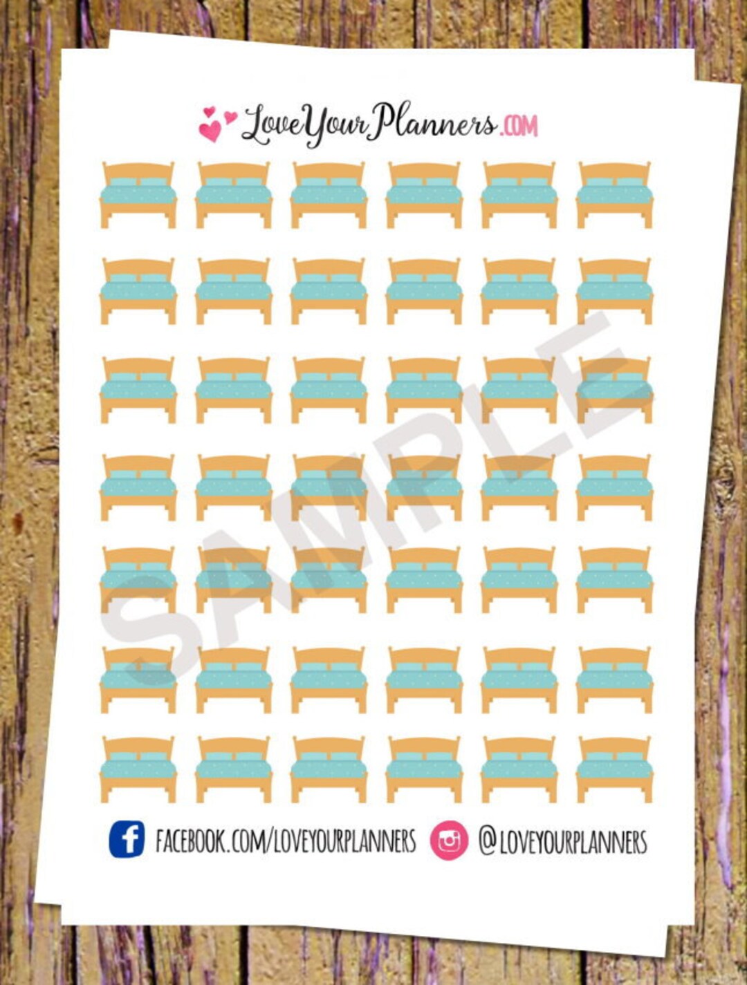 48 Bed Planner Stickers Change Bed Sheets Stickers Bed Stickers Icon ...
