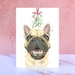 French Bulldog Christmas Card Xmas Frenchie Holiday Greeting - Etsy
