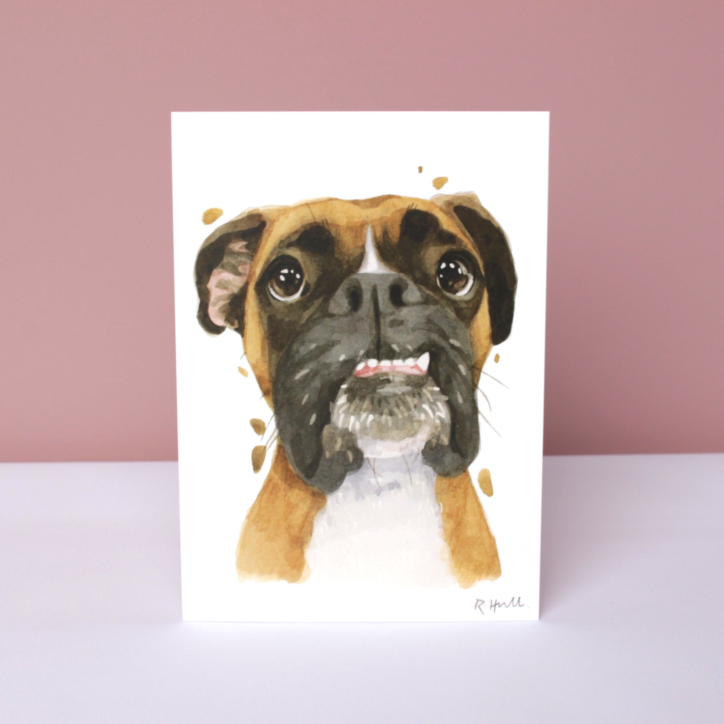 Boxer Dog All Occasion Card, Funny German Boxer Birthday Greeting Card ...