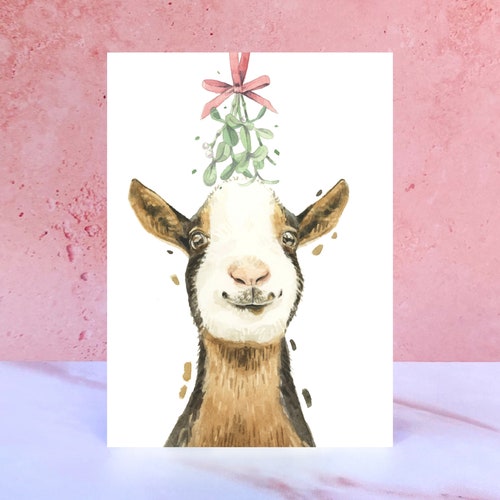 Goat Card Cute Card for Friend Birthday Card Thank You - Etsy