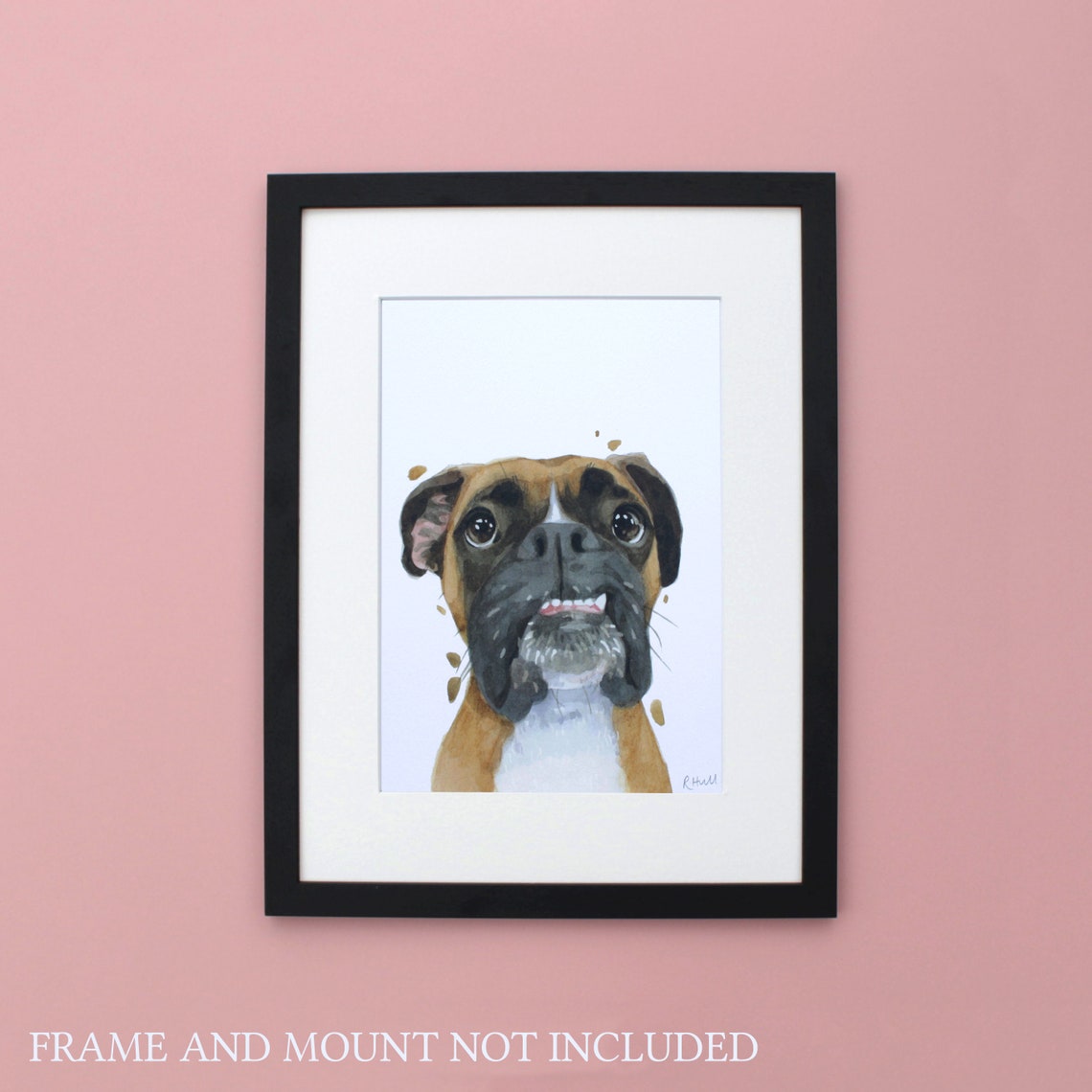 Boxer A4/Letter Print Gifts for Child's Nursery & Dog | Etsy