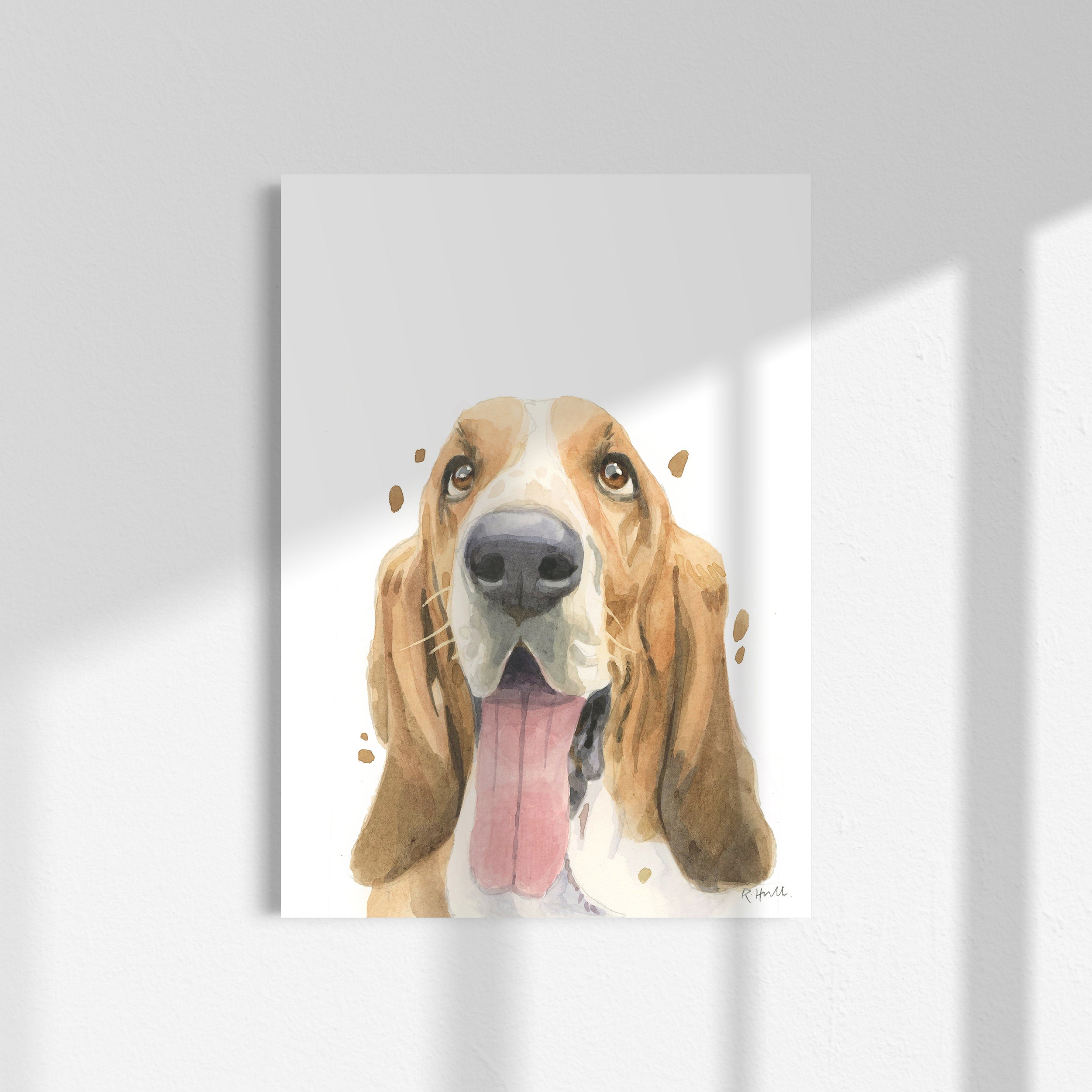 Basset Hound A4/letter Print Gifts for Child's Nursery & Dog Lovers - Etsy