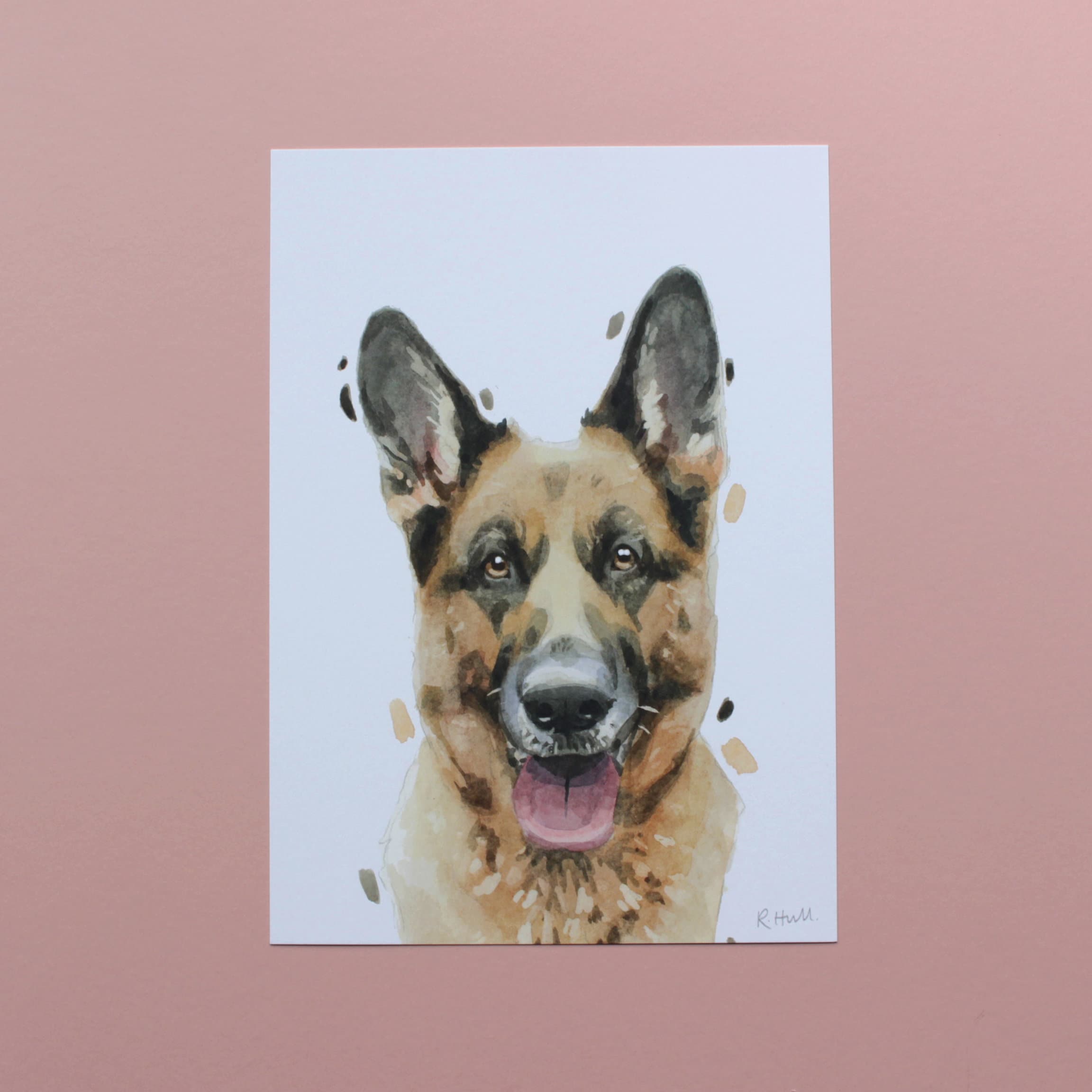 German Shepherd A4/Letter Print Gifts for Child's Nursery | Etsy