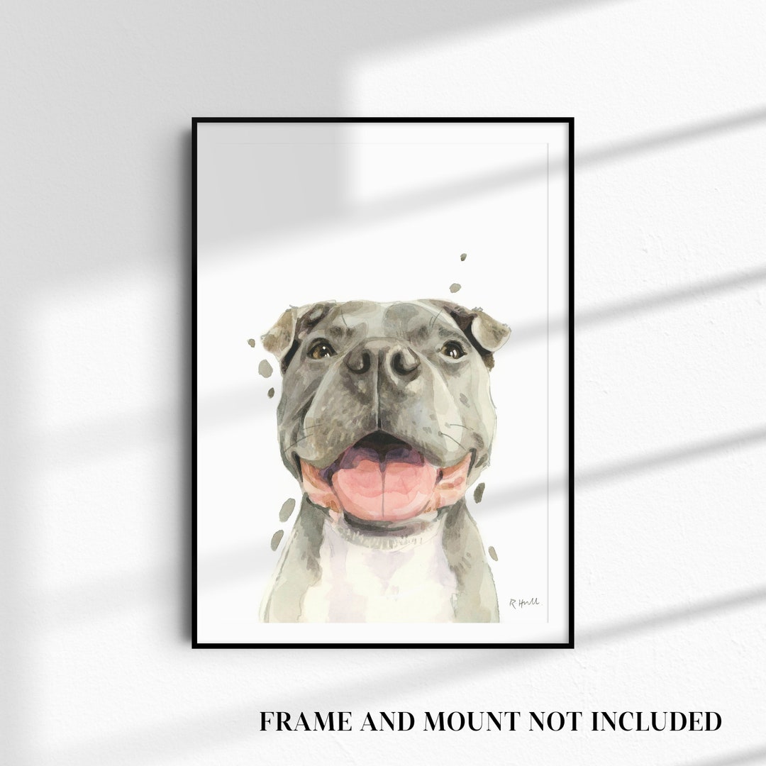 Staffordshire Bull Terrier A4/letter Print Gifts for Child's Nursery ...