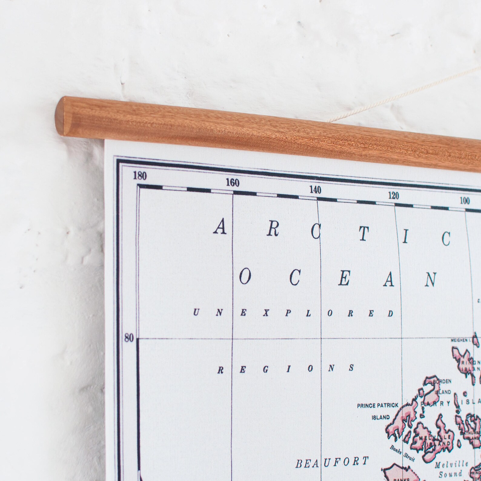Pull Down Wall Map - World Map (white) - Old World Map - School Chart ...
