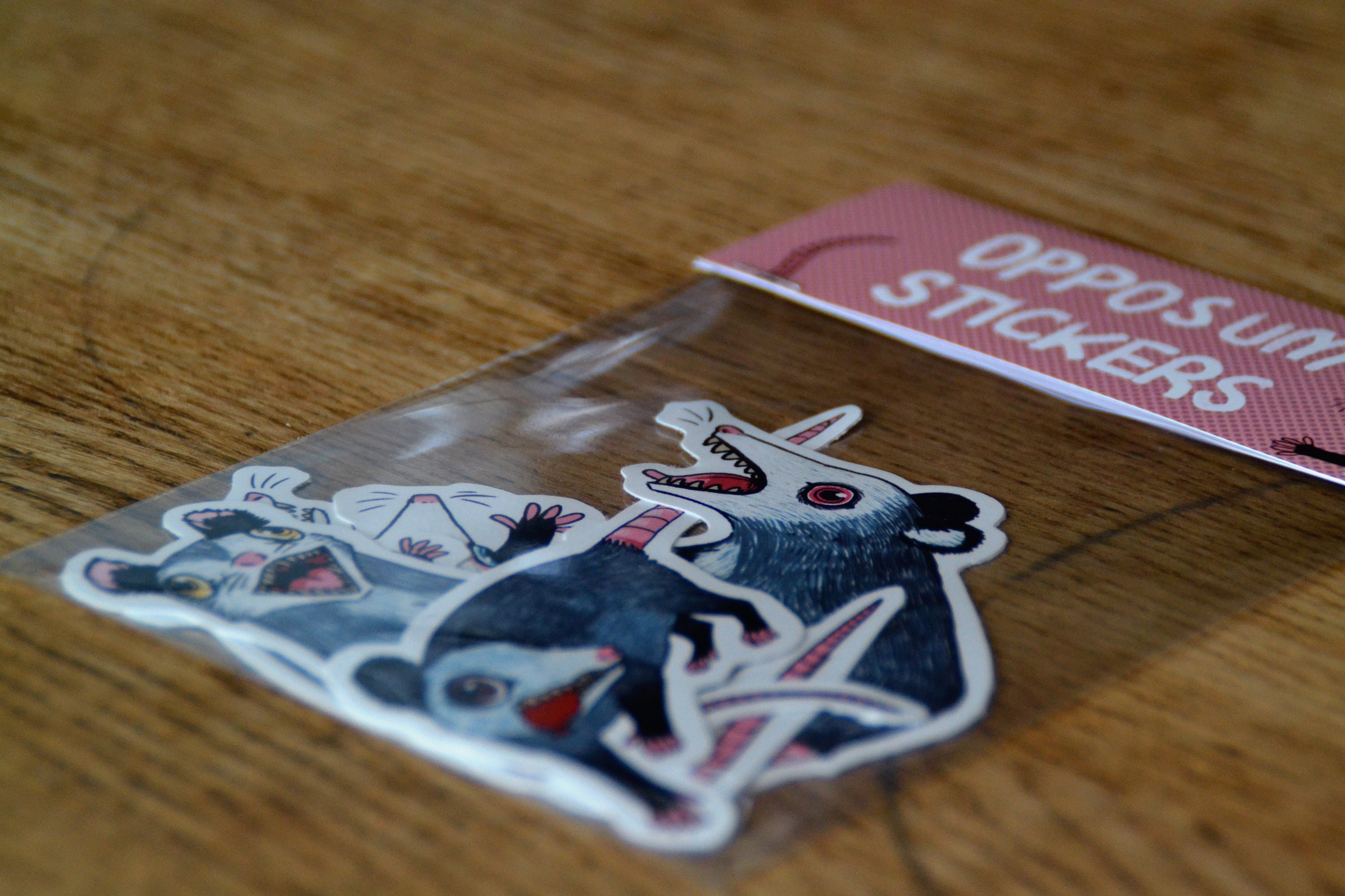 Opossum Vinyl Sticker Packs - Etsy