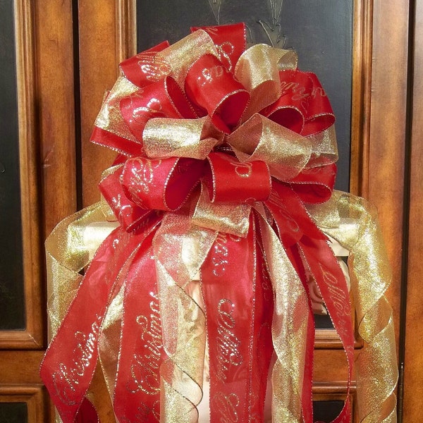 Giant Bow Tree Topper - Etsy