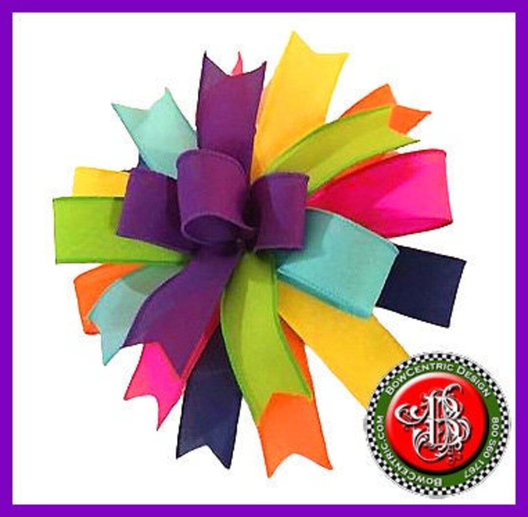 Rainbow Wreath Bow, Pride Bows, Rainbow Bow, Pride Wreath Bow, Cinco De ...