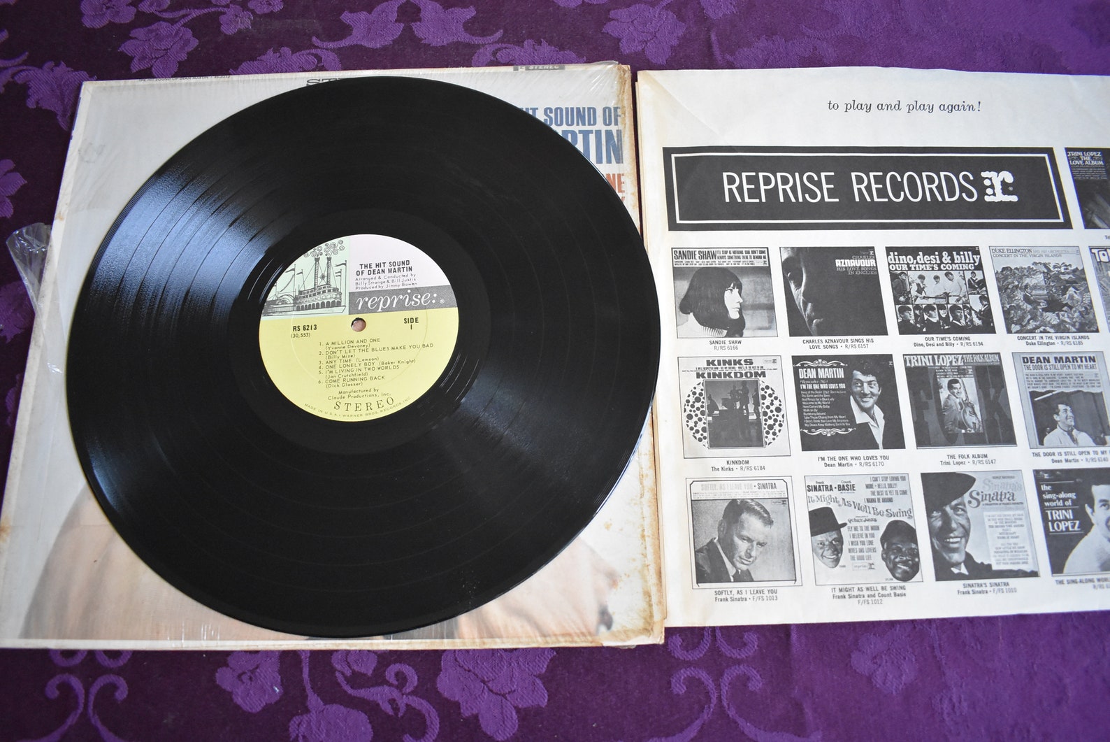 Dean Martin the Hit Sound of Dean Martin Vinyl 33 LP Pop Music - Etsy