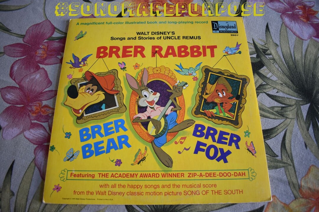 Walt Disney's Story and Songs of Brer Rabbit Brer Bear and Brer Fox ...