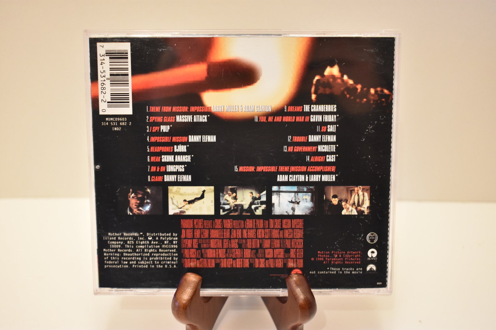 Mission Impossible Original Music Soundtrack 1996 CD Tom - Etsy