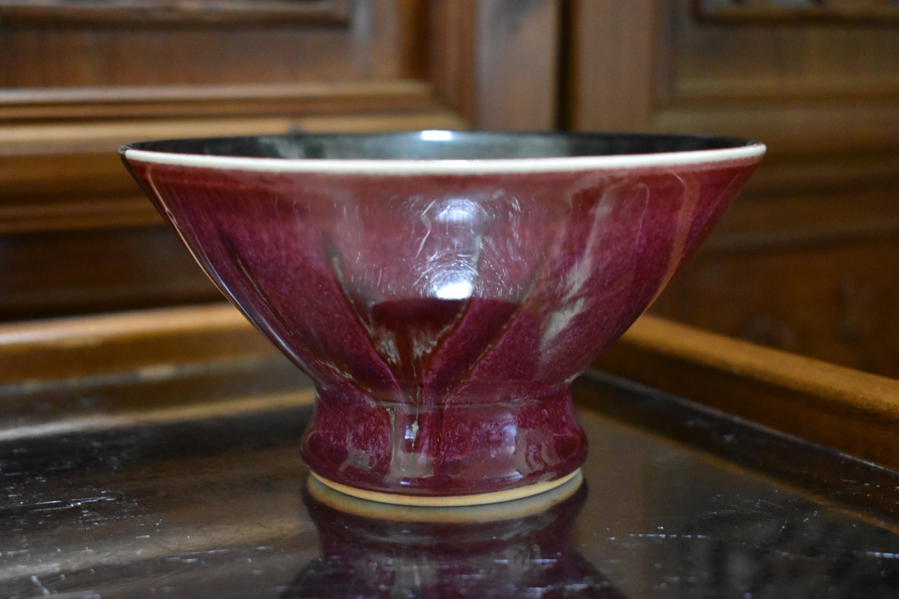Itsuko Zenitani Pottery Small Purple Rice Bowl garnishes | Etsy