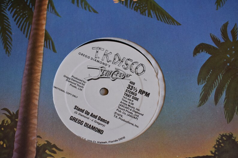 Gregg Diamond Danger - Stand up and Dance, TK Disco Vinyl Record Promo ...