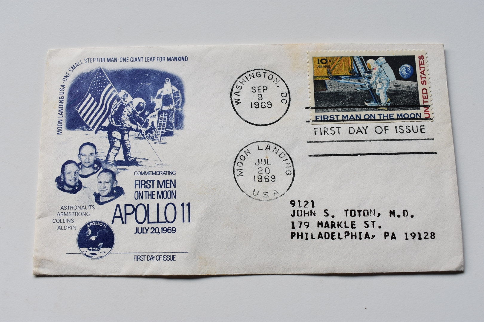 Apollo Moon Stamp
