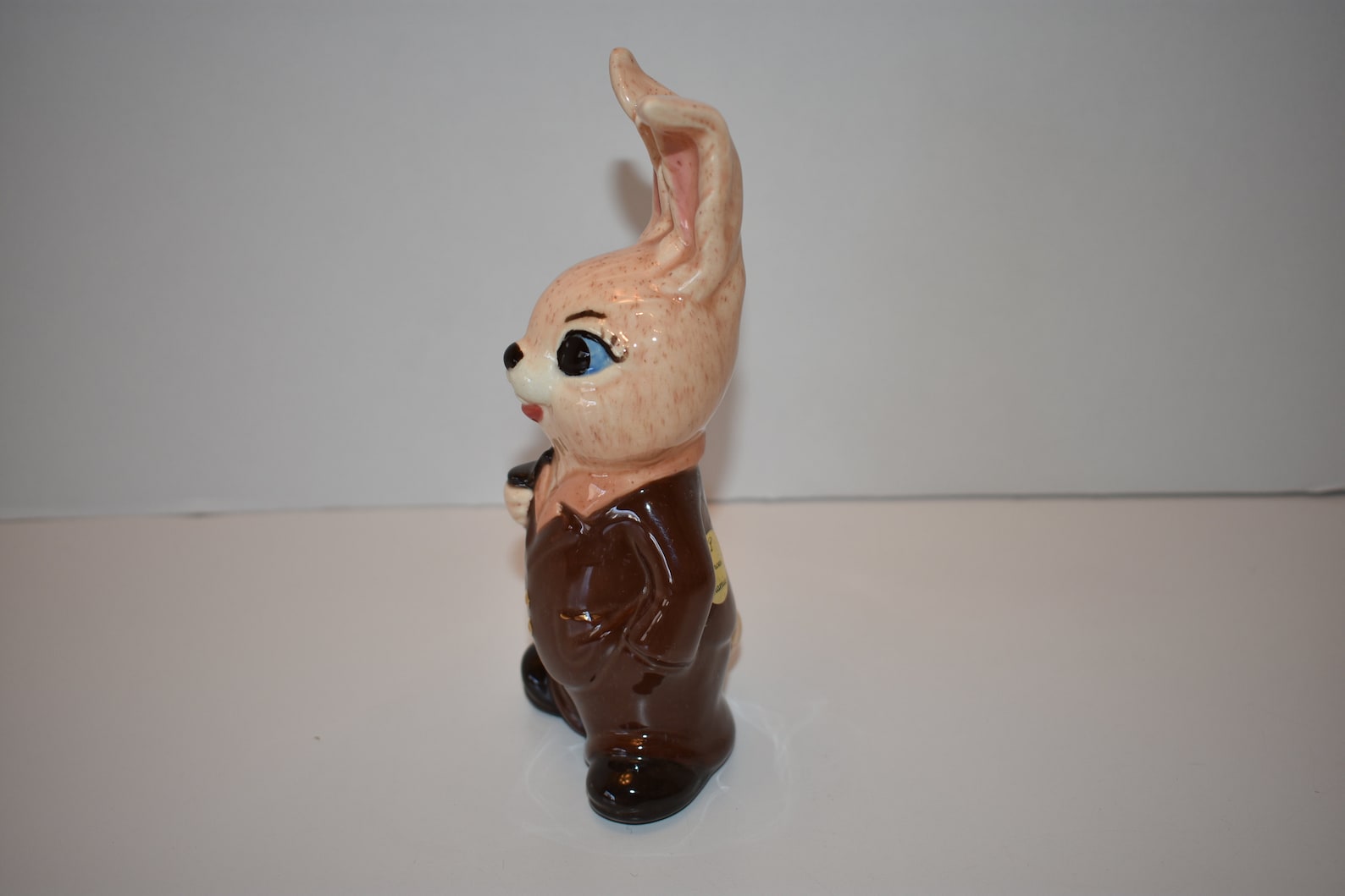 Vintage 1970's Handmade Hand Painted Father Bunny Ceramic Figurine ...