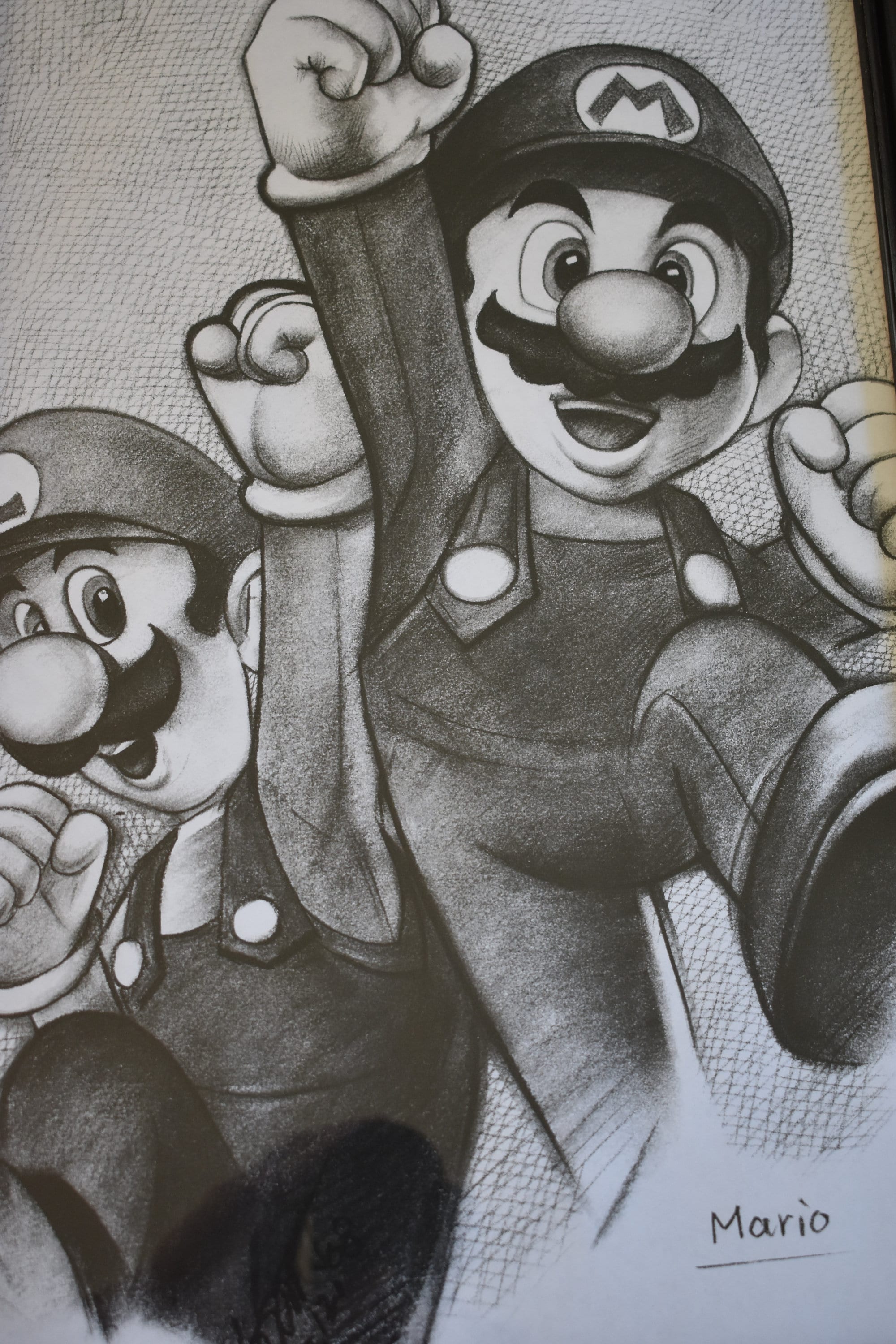 Mario And Luigi Drawings In Black And White