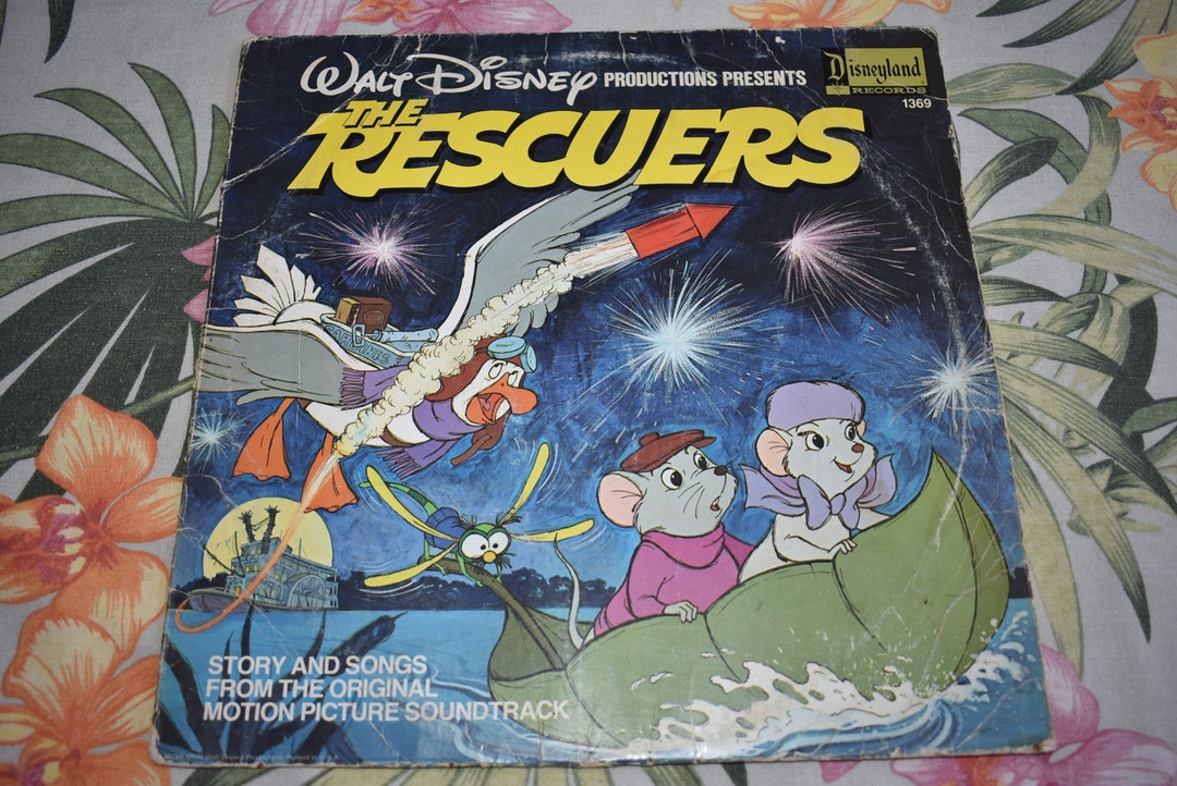 Walt Disney's the Rescuers Movie Soundtrack Vinyl Record LP 1369 ...