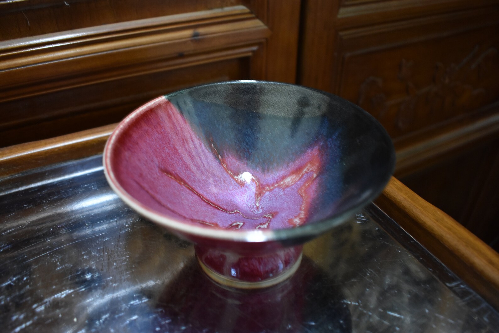 Itsuko Zenitani Pottery Small Purple Rice Bowl garnishes | Etsy