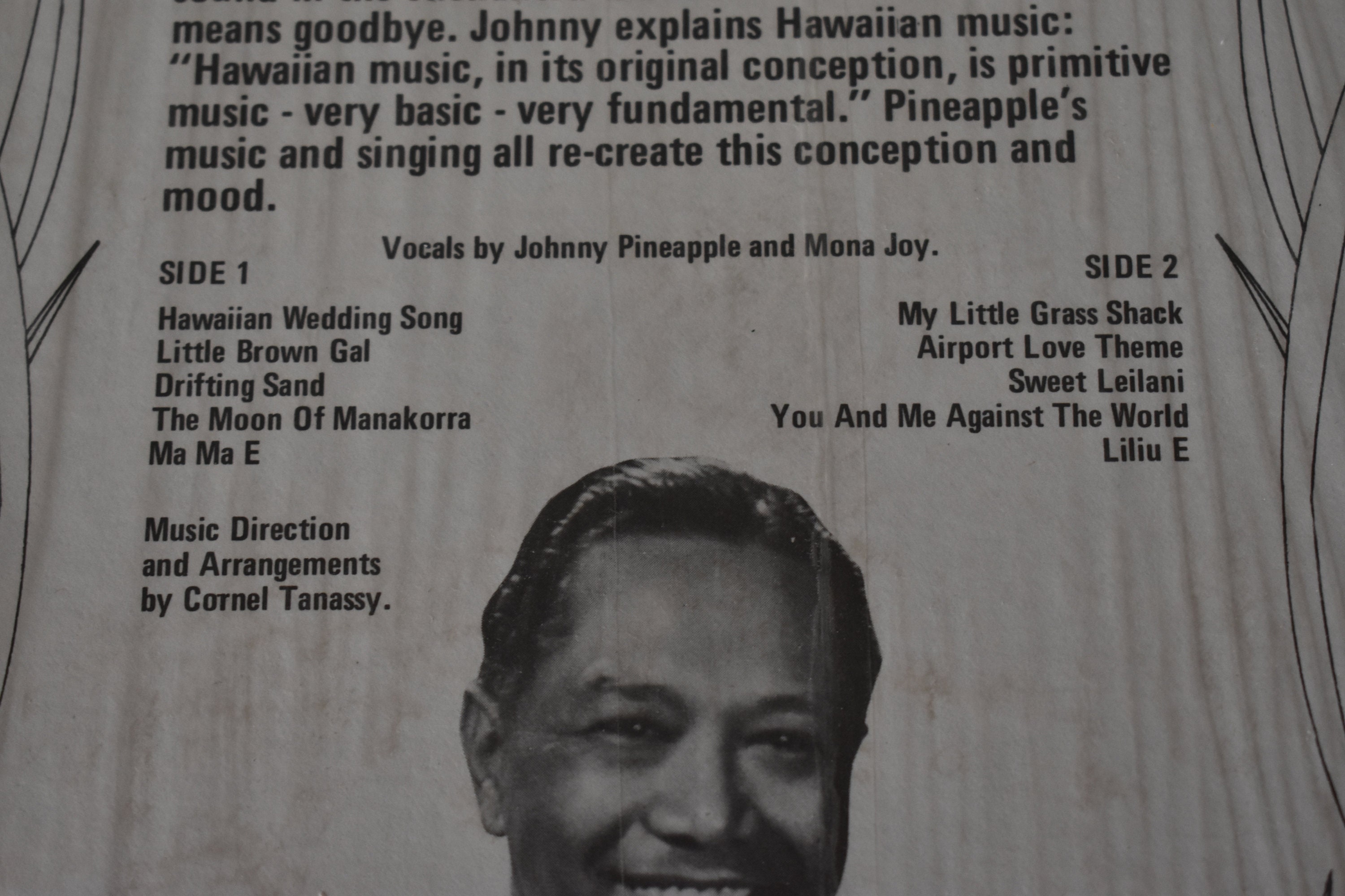 Vintage Original Hawaiian Vinyl Record Album, Fresh Johnny Pineapple ...