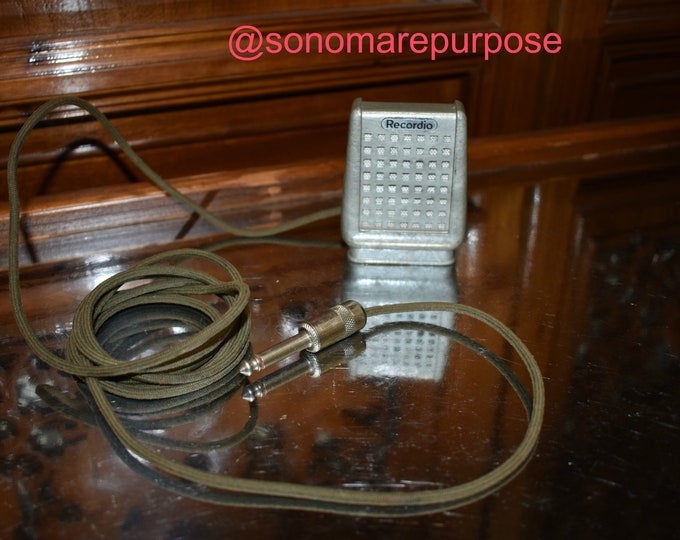 Vintage Mid-century 1950's Recordio Microphone, Great Shape!, Vintage ...