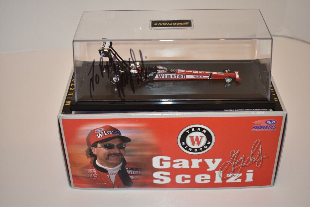 Signed Autographed Gary Scelzi Winston 1999 Top Fuel Dragster 1/64 Die ...