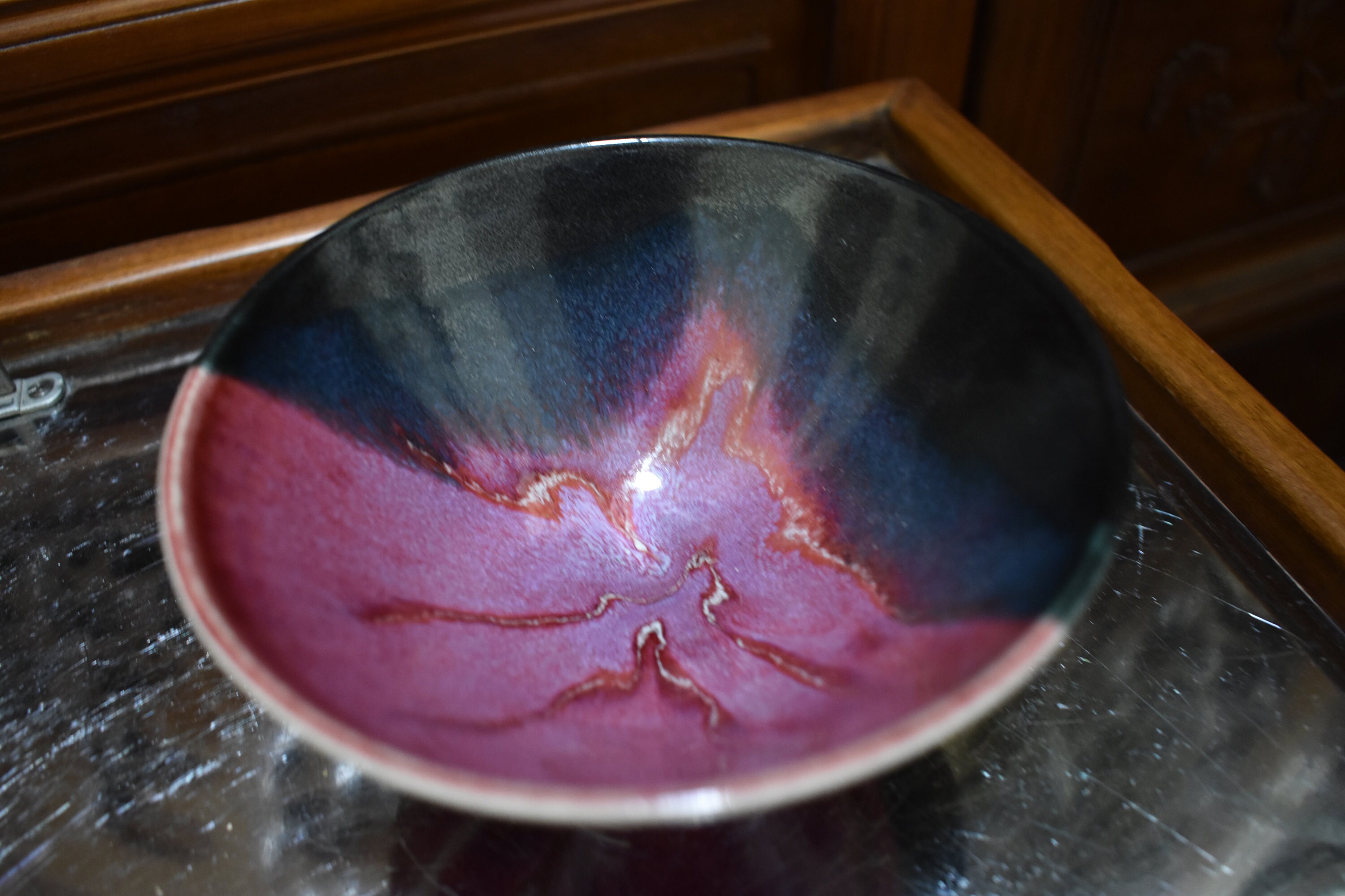 Itsuko Zenitani Pottery Small Purple Rice Bowl garnishes | Etsy
