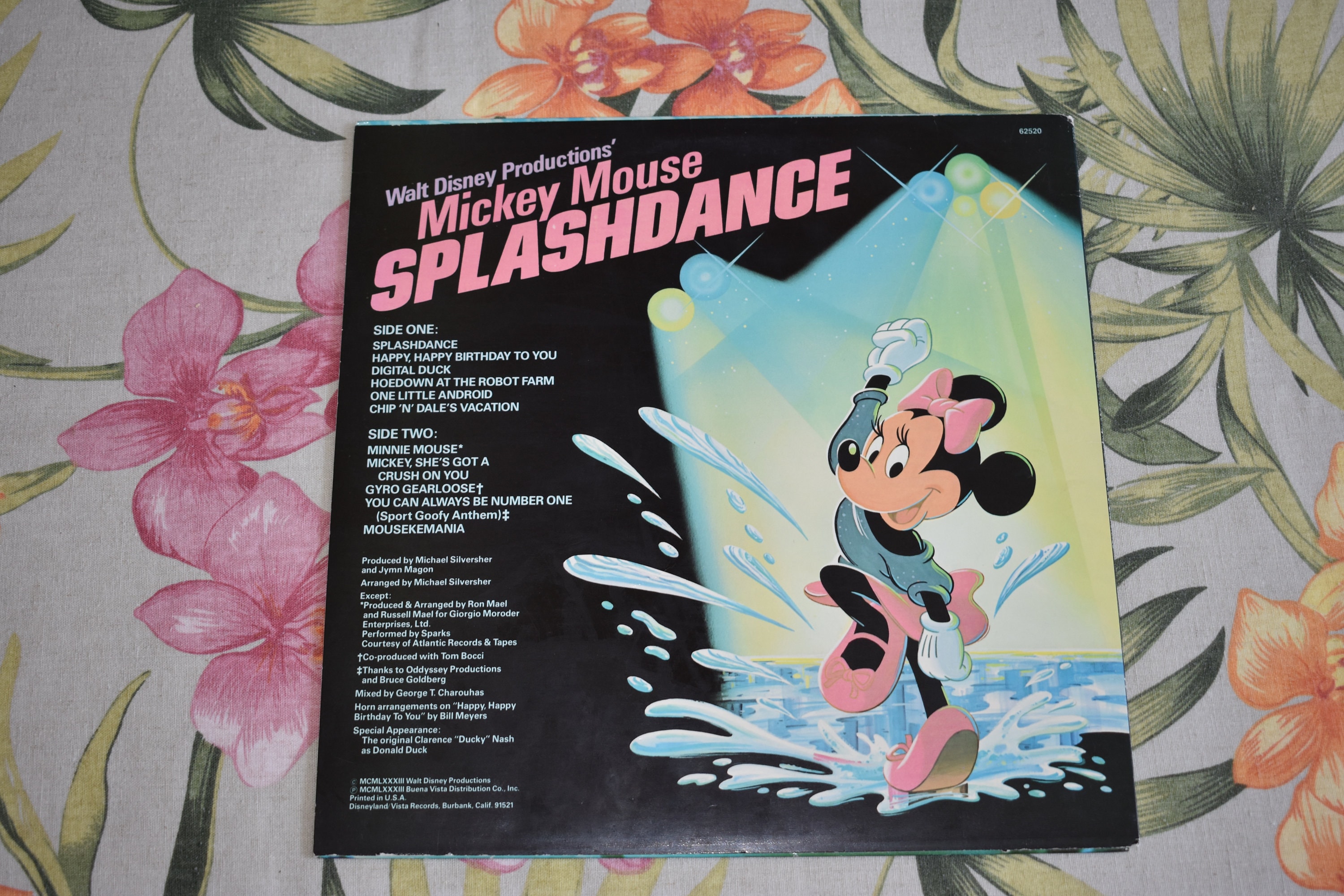 Walt Disney's Mickey Mouse Splashdance Vintage Record 62520, Childrens Record, Kids Record, Walt ...