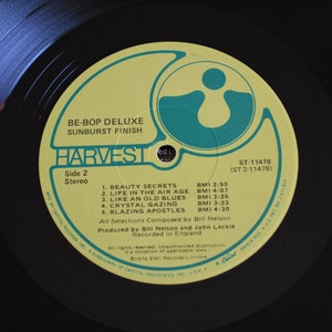 Vintage Be-bop Deluxe Sunburst Finish 1976 LP Record Album, Vintage 1970s, Disco Era, Vintage ...