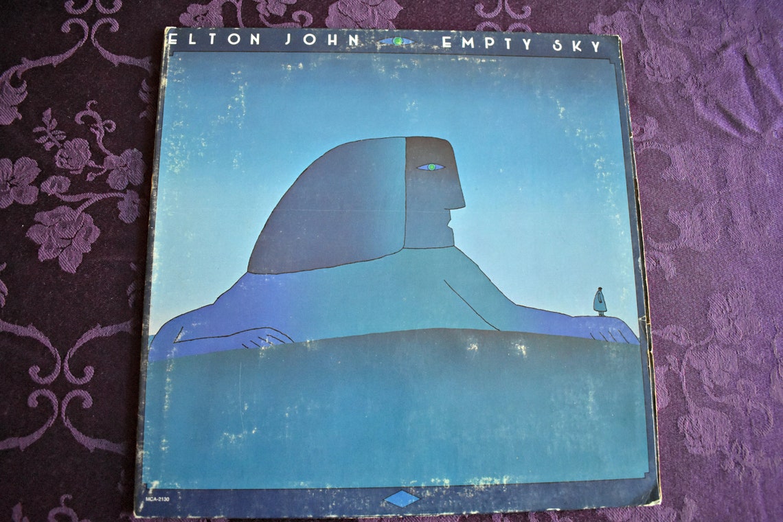 Elton John Empty Sky Vintage Vinyl Record 1975 Rock and Roll - Etsy