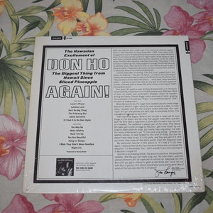 Don Ho - Again! Recorded Live in Hawaii RS-6186, RARE Vintage Record ...