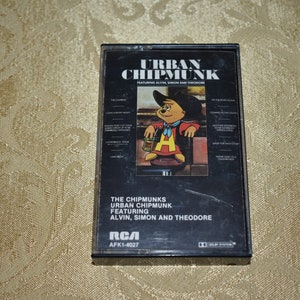 Vintage the Chipmunks - Urban Chipmunk Music Cassette Tape AFK1-4027 ...