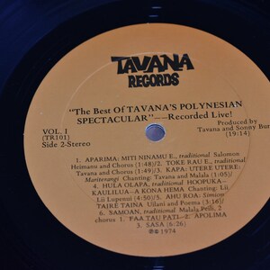Vintage the Best of Tavana's Polynesian Spectacular Recorded Live, RARE ...