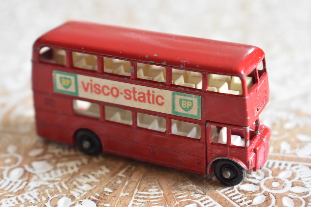 Vintage 1960s Matchbox Lesney No. 5 Routmaster Double Decker Bus Red BP ...
