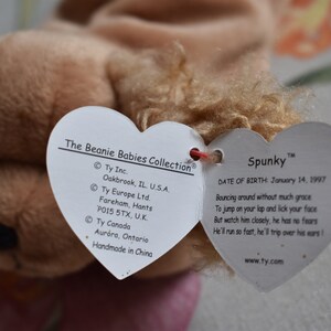 TY Beanie Baby - Spunky the Cocker Spaniel, 1997, RETIRED, RARE, Tag ...