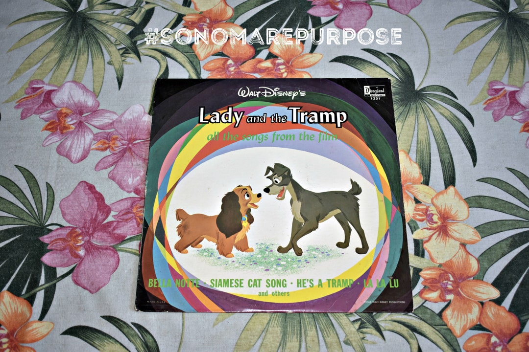 Walt Disney's Lady and the Tramp the Story and Songs Vinyl Record LP ...