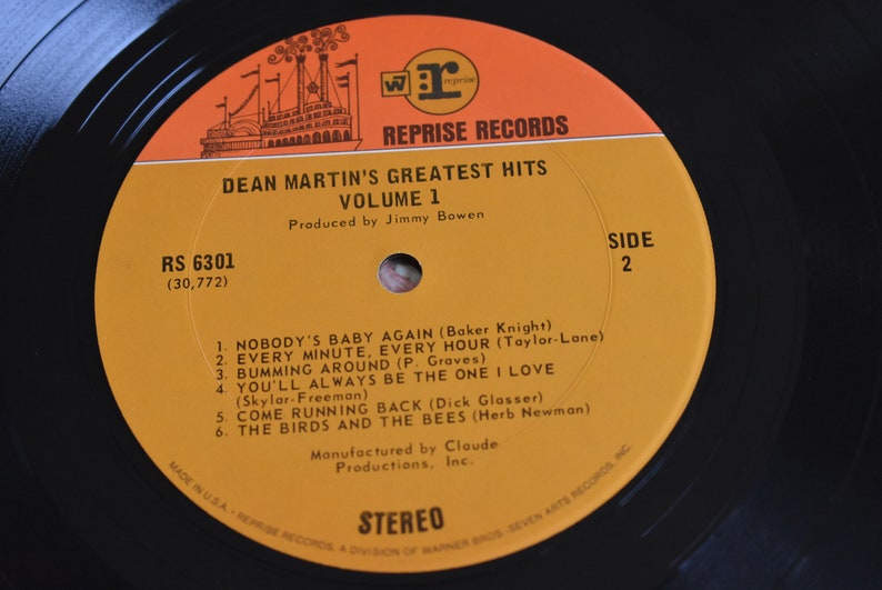 Dean Martin Dean Martin's Greatest Hits Vol. 1 Vinyl LP - Etsy